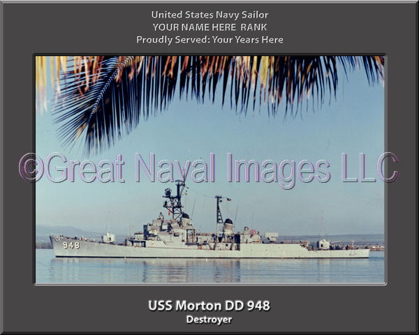 USS Morton DD 948 : Personalized Navy Ship Photo 2 ⋆ Great Naval Images LLC