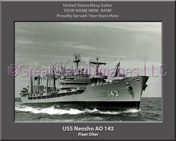 USS Neosho AO 143 : Personalized Navy Ship Photo ⋆ Great Naval Images LLC