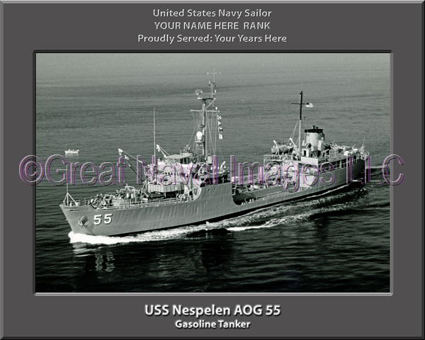 USS Nespelen AOG 55 : Personalized Navy Ship Photo ⋆ Great Naval Images LLC