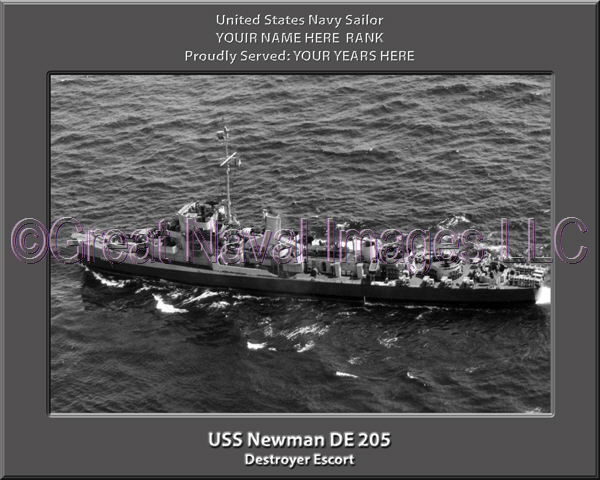 USS Newman DE 205 : Personalized Navy Ship Photo ⋆ Great Naval Images LLC