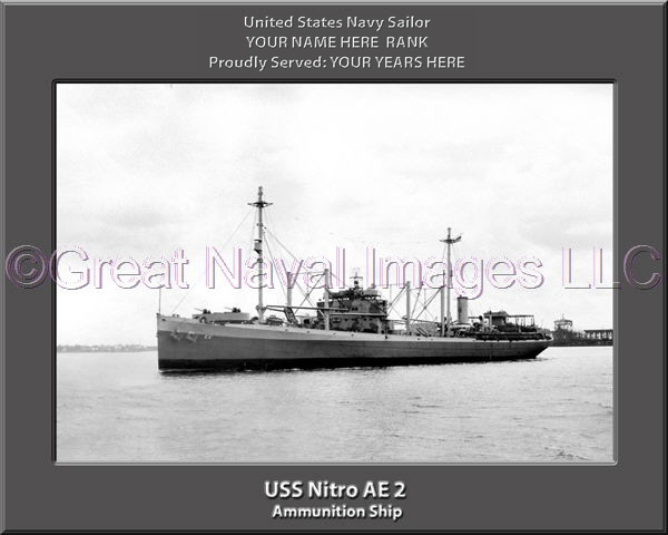 USS Nitro AE 2 : Personalized Navy Ship Photo 2 ⋆ Great Naval Images LLC