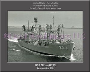USS Nitro AE 23 : Personalized Navy Ship Photo ⋆ Great Naval Images LLC