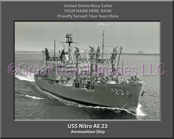 USS Nitro AE 23 : Personalized Navy Ship Photo ⋆ Great Naval Images LLC.