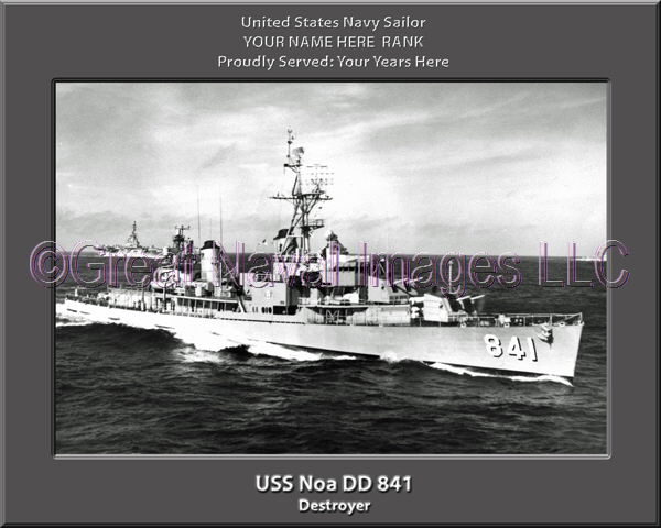 USS Noa DD 841 : Personalized Navy Ship Photo ⋆ Personalized US Navy ...
