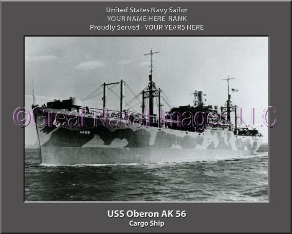 USS Oberon AK 56 : Personalized Navy Ship Photo ⋆ Great Naval Images LLC.