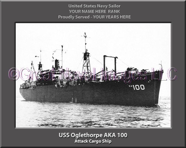 USS Oglethorpe AKA 100 : Personalized Navy Ship Photo 2 ⋆ Great Naval ...