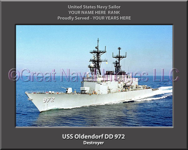 USS Oldendorf DD 972 : Personalized Navy Ship Photo ⋆ Great Naval ...