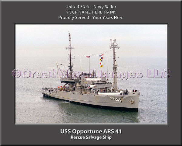 USS Opportune ARS 41 : Personalized Navy Ship Photo ⋆ Great Naval ...