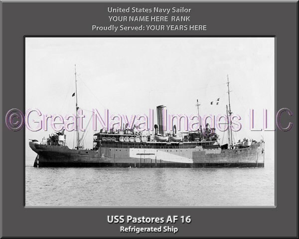 USS Pastores AF 16 : Personalized Navy Ship Photo ⋆ Great Naval Images LLC.
