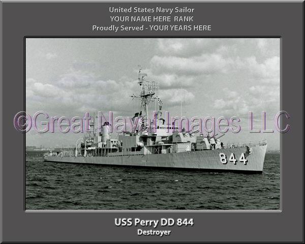 USS Perry DD 844 : Personalized Navy Ship Photo ⋆ Great Naval Images LLC