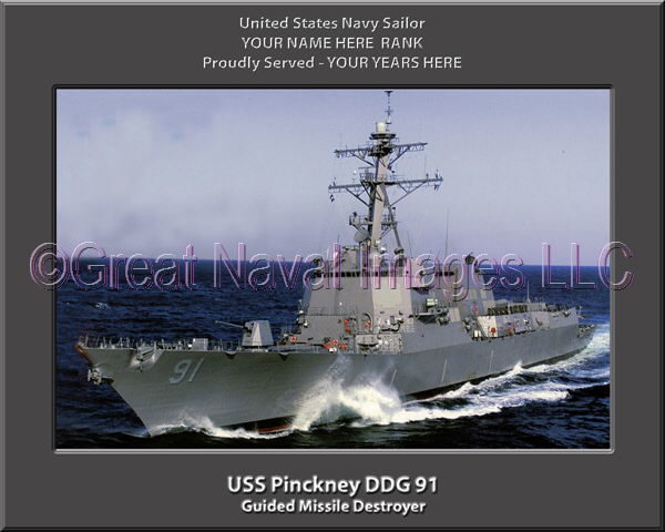 USS Pinckney DDG 91 : Personalized Navy Ship Photo 2 ⋆ Great Naval ...