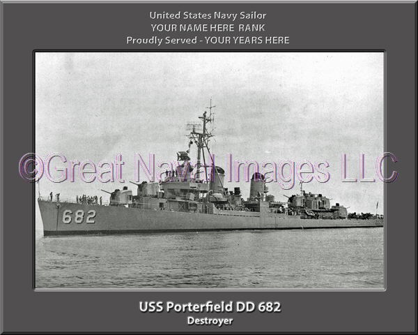 USS Porterfield DD 682 : Personalized Navy Ship Photo ⋆ Great Naval ...