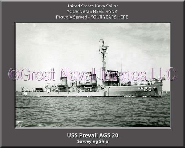 USS Prevail AGS 20 : Personalized Navy Ship Photo ⋆ Great Naval Images LLC