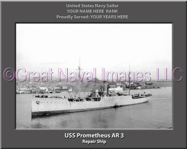 USS Prometheus AR 3 : Personalized Navy Ship Photo ⋆ Personalized US ...