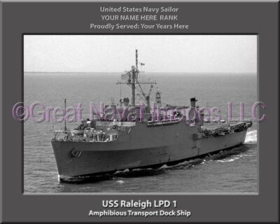 USS Raleigh LPD 1 : Personalized Navy Ship Photo ⋆ Great Naval Images LLC