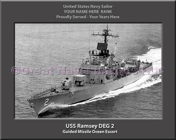 USS Ramsey DEG 2 : Personalized Navy Ship Photo ⋆ Great Naval Images LLC