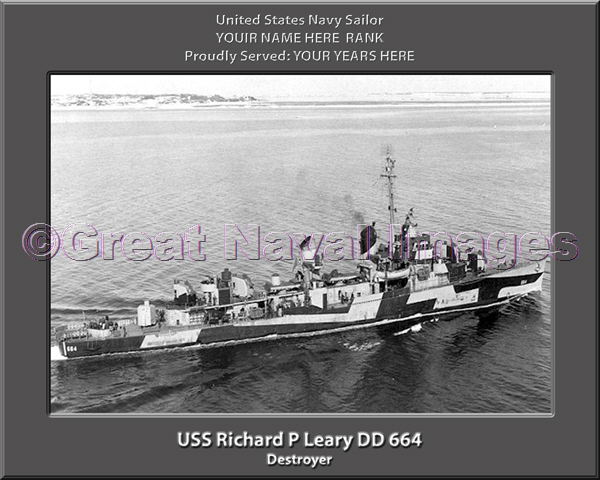 USS Richard P Leary DD 664 : Personalized Navy Ship Photo ⋆ Great Naval ...