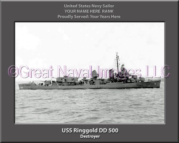 USS Ringgold DD 500 : Personalized Navy Ship Photo ⋆ Great Naval Images LLC