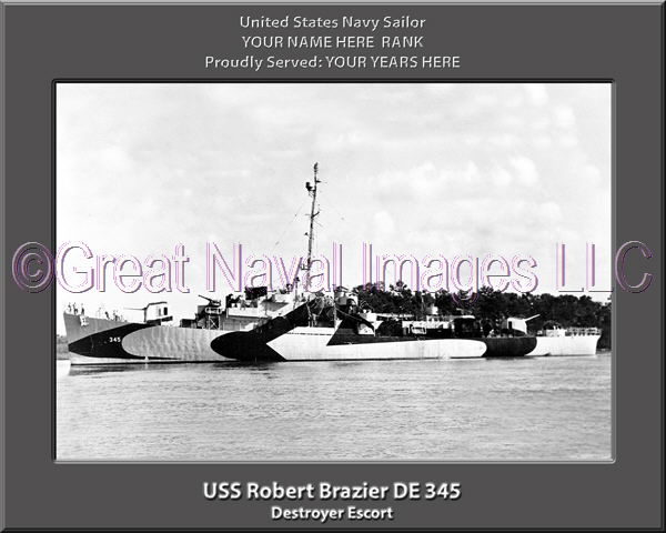 USS Robert Brazier DE 34 : Personalized Navy Ship Photo ⋆ Great Naval ...