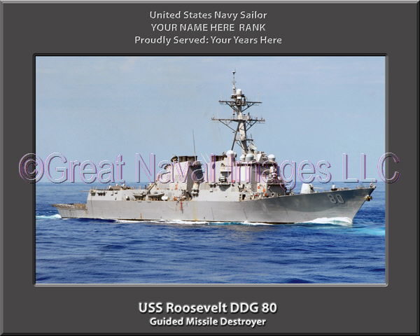 USS Roosevelt DDG 80 : Personalized Navy Ship Photo ⋆ Great Naval ...