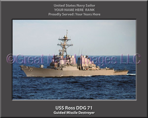 USS Ross DDG 71 : Personalized Navy Ship Photo ⋆ Great Naval Images LLC