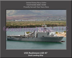 USS Rushmore LSD 47 : Personalized Navy Ship Photo ⋆ US Navy Veteran ...