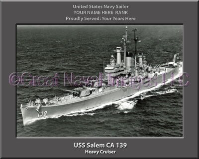 USS Salem CA 139 : Personalized Navy Ship Photo 2 ⋆ Great Naval Images LLC
