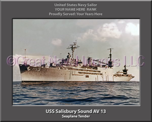 USS Salisbury Sound AV 13 : Personalized Navy Ship Photo ⋆ Great Naval ...