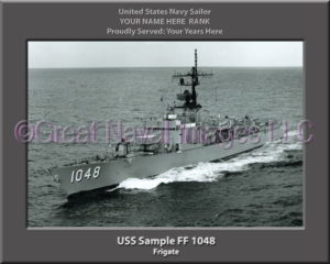 USS Sample FF 1048 : Personalized Navy Ship Photo ⋆ Great Naval Images LLC