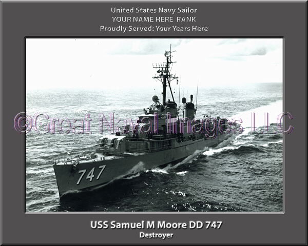 USS Samuel M Moore DD 747 : Personalized Navy Ship Photo ⋆ US Navy ...