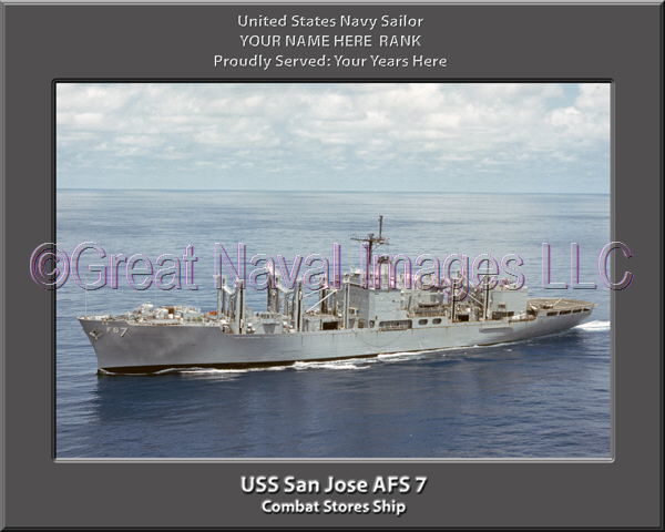 USS San Jose AFS 7 : Personalized Navy Ship Photo ⋆ Great Naval Images LLC.