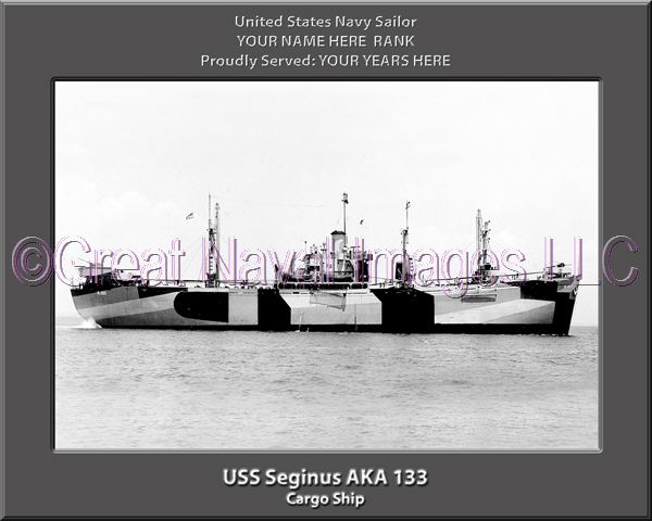 USS Seginus AK 133 : Personalized Navy Ship Photo ⋆ Great Naval Images LLC