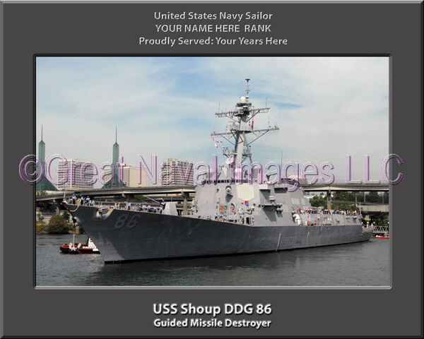USS Shoup DDG 86 : Personalized Navy Ship Photo ⋆ Great Naval Images LLC