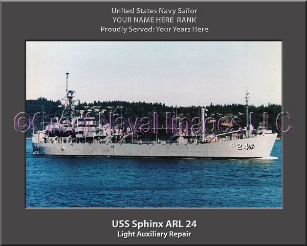 USS Sphinx ARL 24 : Personalized Navy Ship Photo ⋆ Great Naval Images LLC