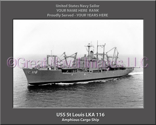 USS St Louis LKA 116 : Personalized Navy Ship Photo ⋆ US Navy Veteran ...
