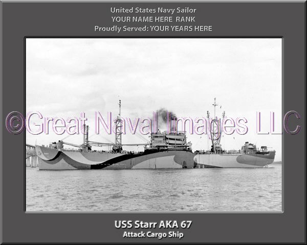 USS Starr AKA 67 : Personalized Navy Ship Photo ⋆ Great Naval Images LLC
