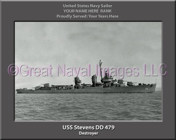 USS Stevens DD 479 : Personalized Navy Ship Photo ⋆ Personalized US ...