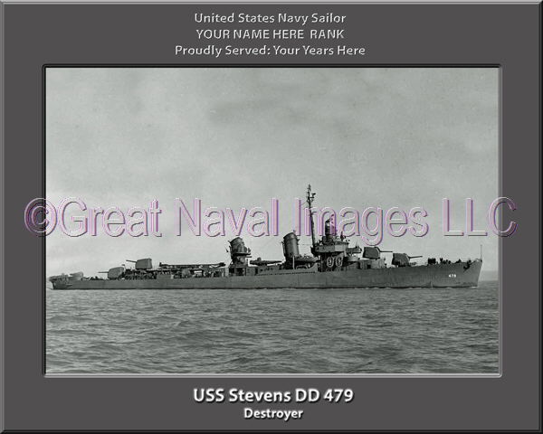 USS Stevens DD 479 : Personalized Navy Ship Photo ⋆ Personalized US ...