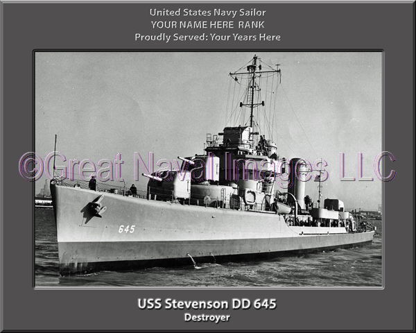 USS Stevenson DD 645 : Personalized Navy Ship Photo ⋆ Great Naval ...