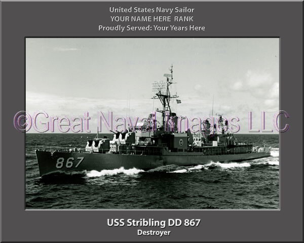 USS Stribling DD 867 : Personalized Navy Ship Photo ⋆ Great Naval ...