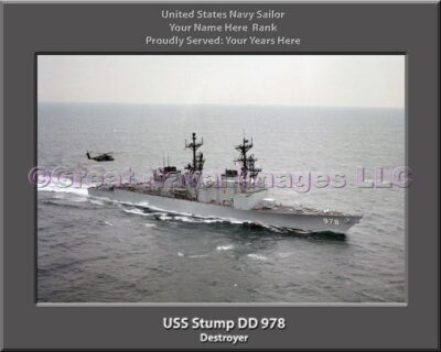 USS Stump DD 978 : Personalized Navy Ship Photo ⋆ Great Naval Images LLC