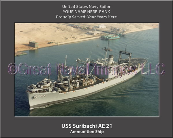 USS Suribachi AE 21 : Personalized Navy Ship Photo ⋆ Great Naval Images LLC