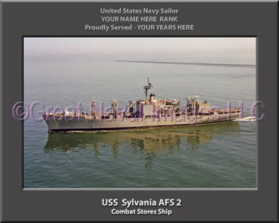USS Sylvania AFS 2 : Personalized Navy Ship Photo ⋆ Great Naval Images LLC