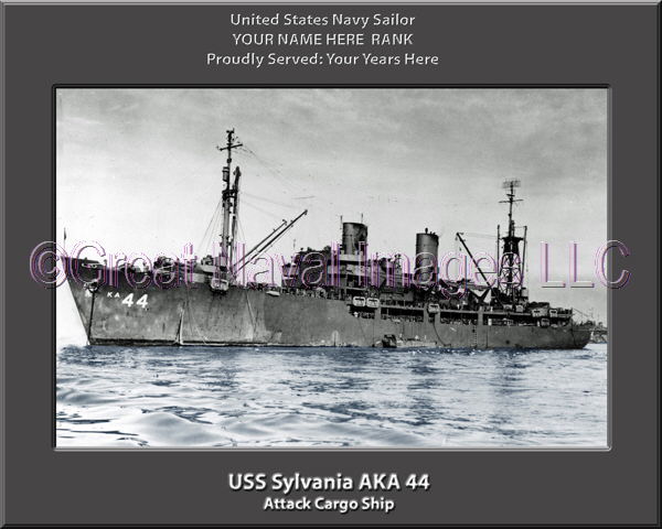 USS Sylvania AKA 44 : Personalized Navy Ship Photo ⋆ Great Naval Images LLC