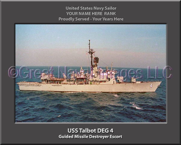 USS Talbot DEG 4 : Personalized Navy Ship Photo ⋆ Great Naval Images LLC