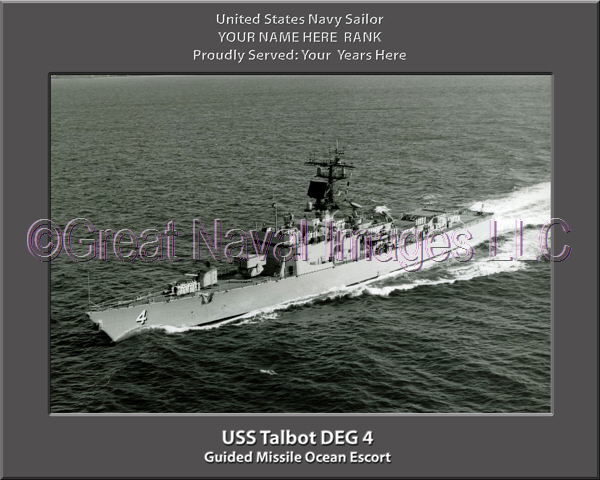 USS Talbot DEG 4 : Personalized Navy Ship Photo 2 ⋆ Great Naval Images LLC