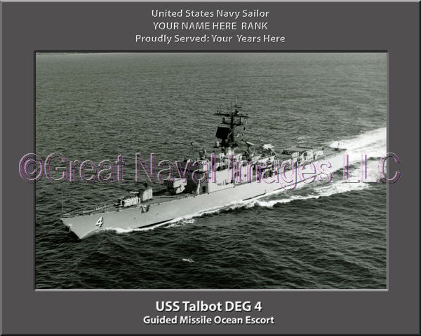 USS Talbot DEG 4 : Personalized Navy Ship Photo 2 ⋆ Great Naval Images LLC
