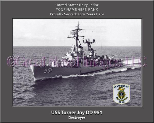 USS Turner Joy DD 951 : Personalized Navy Ship Photo ⋆ Great Naval ...