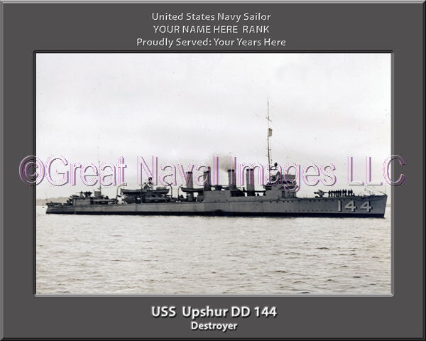 USS Upshur DD 144 : Personalized Navy Ship Photo ⋆ Great Naval Images LLC
