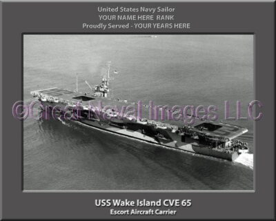 USS Wake Island CVE 65 : Personalized Navy Ship Photo ⋆ Great Naval ...